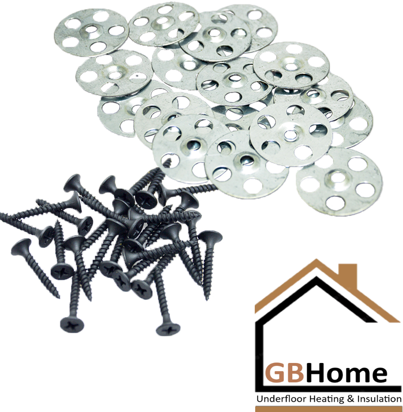 Insulation Washers and Screws 36mm Washers Tile Backer Board washers ...